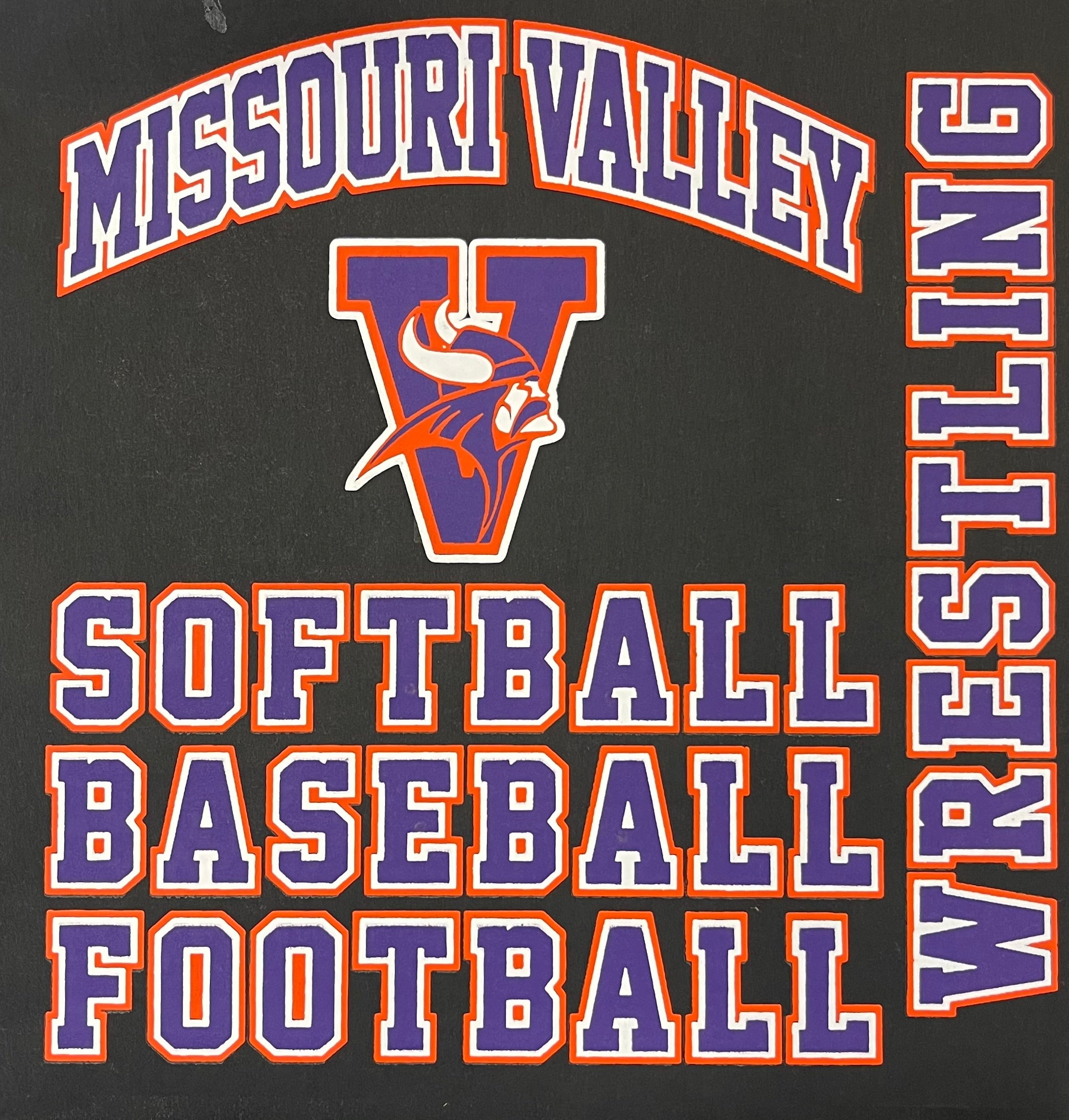 #20A Print Transfer Missouri Valley Softball – Viking Athletic Goods